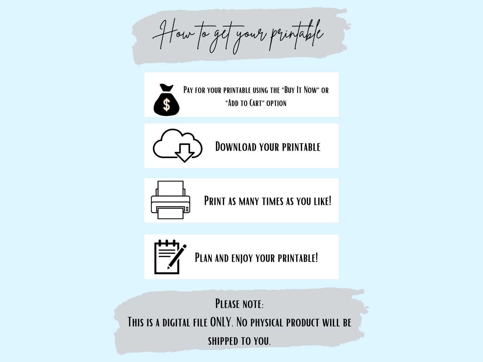 12 Month Calendar Horizontal Calendar Blank Calendar Pages - Etsy