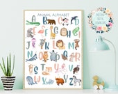 Animal Alphabet Instant Printable Download Playroom - Etsy