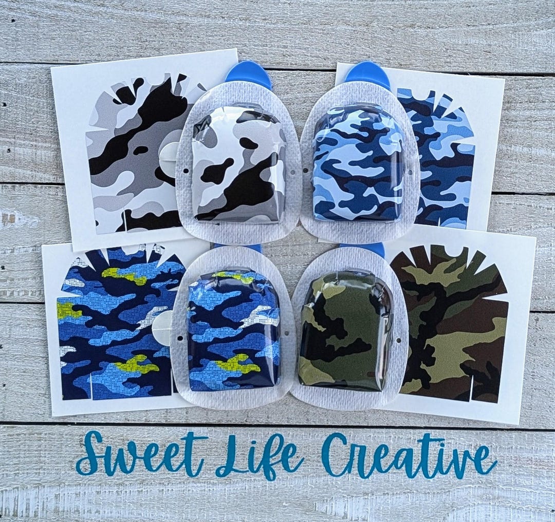 Camo - Camoflauge - Set of 4 - Omnipod Pod Decal Sticker - - Etsy