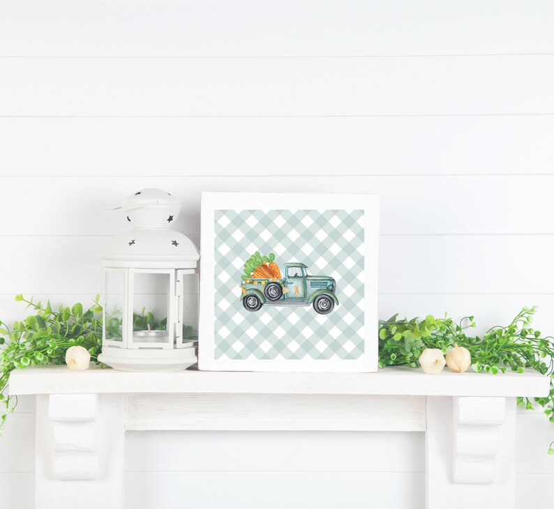 Easter Bunny Carrot Truck Art Instant Printable Download - Etsy