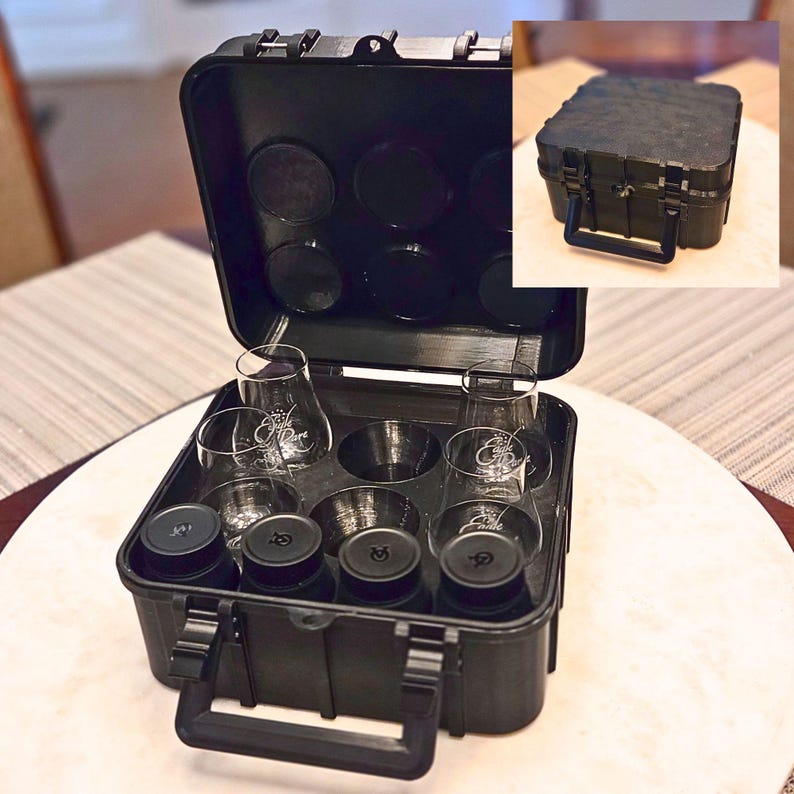 Glencairn Glasses and Sampler Bottles Travel Case - Etsy