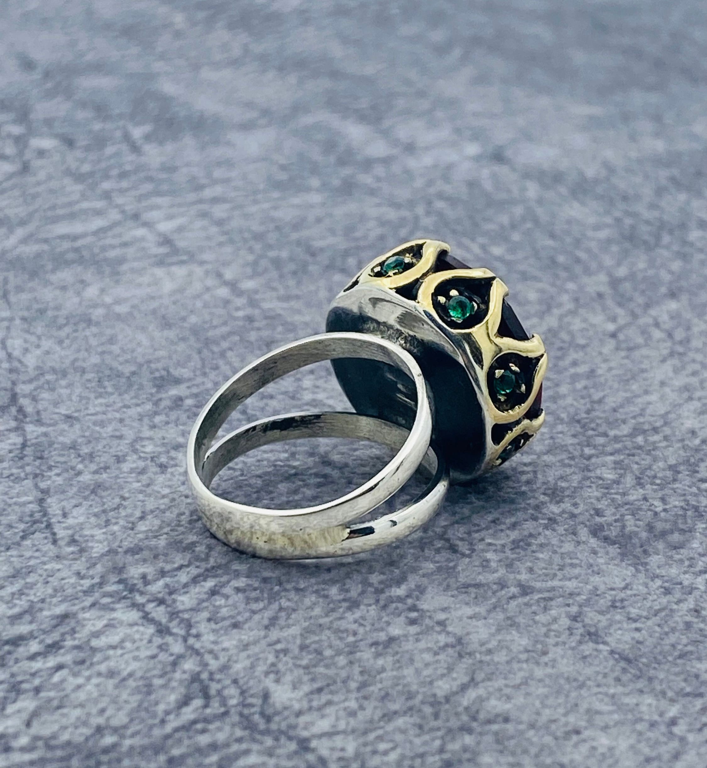 Dark Red Ruby Ringnatural Ruby Ringred Gemstone Ring925k - Etsy