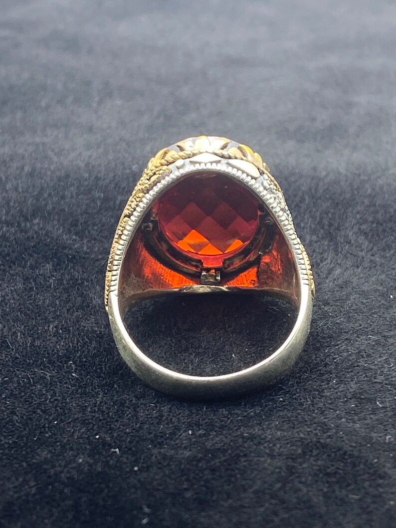 Mens Turkish Ring Handmade Silver Ring Cubic Zirconia Stone - Etsy