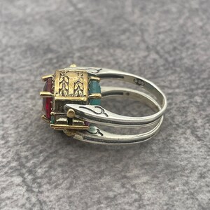 Reversible Ring, Multi Stone Ring, Gift for Her, Two in a One Ring ...