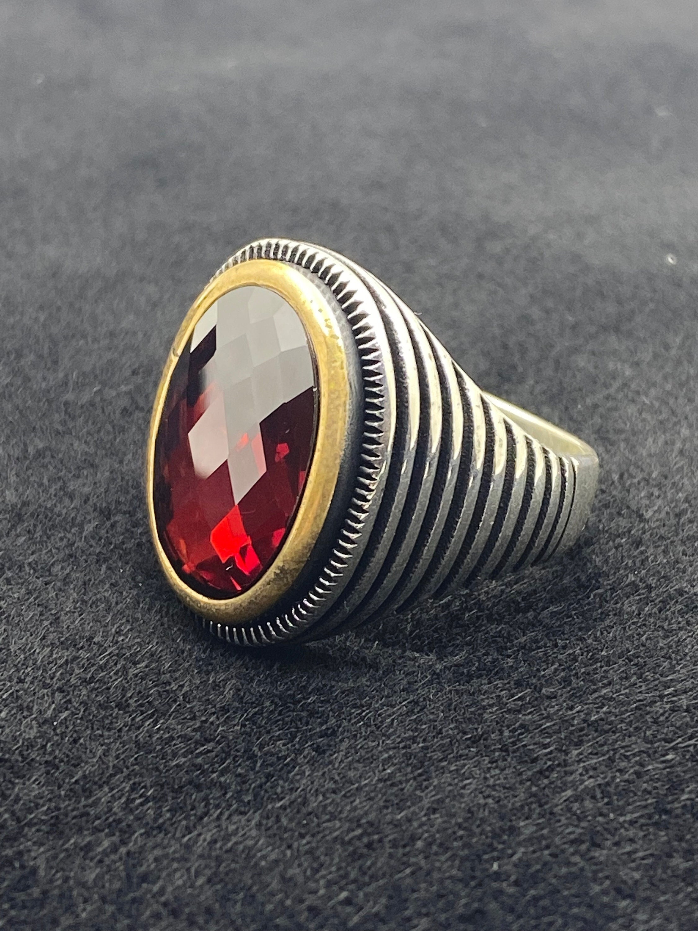 Vermillion Ring - Etsy