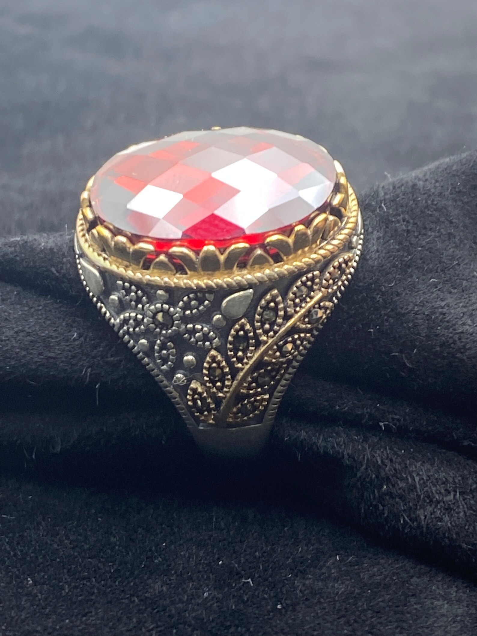 Mens Turkish Ring Handmade Silver Ring Cubic Zirconia Stone - Etsy