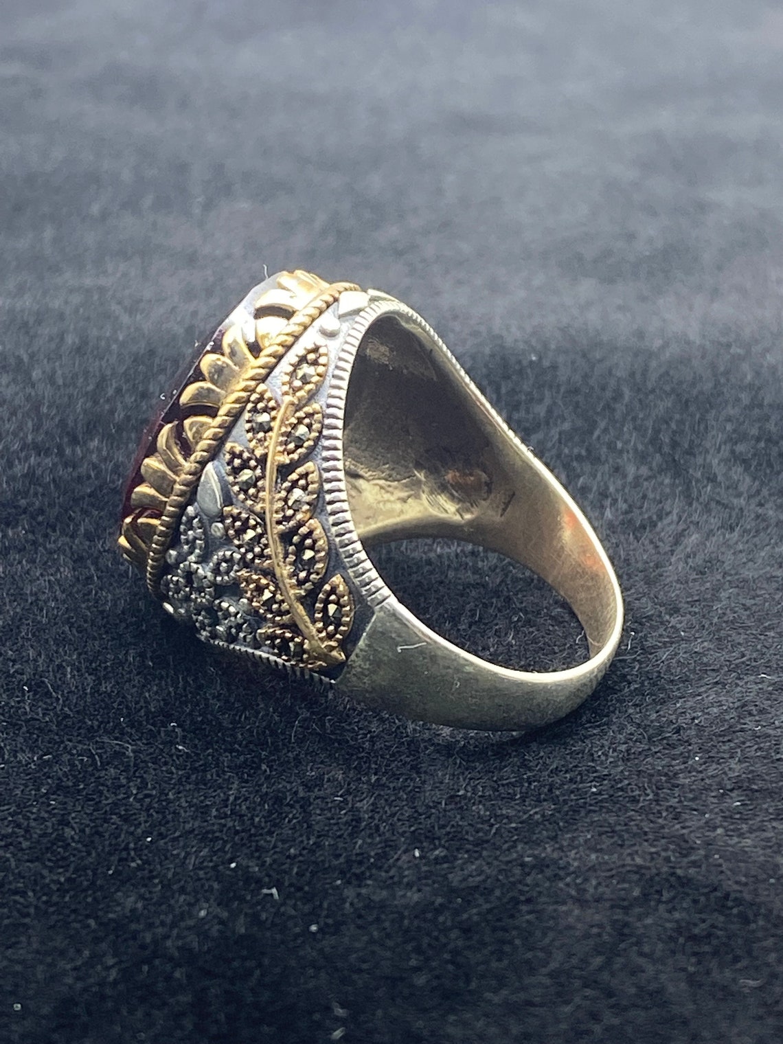 Mens Turkish Ring Handmade Silver Ring Cubic Zirconia Stone - Etsy