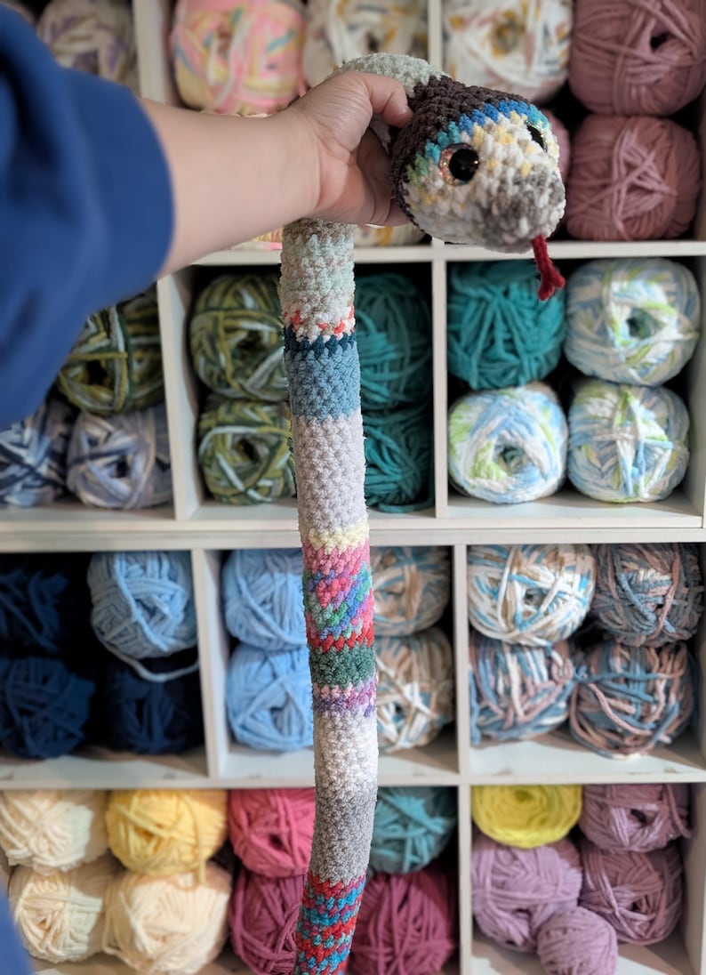Jumbo Crochet Scrappy Snake - 4ft. Long - Etsy