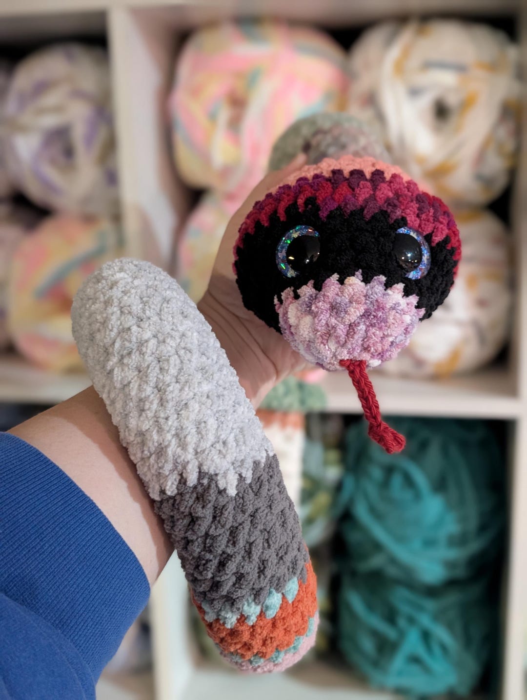 Jumbo Crochet Scrappy Snake - 4ft. Long - Etsy