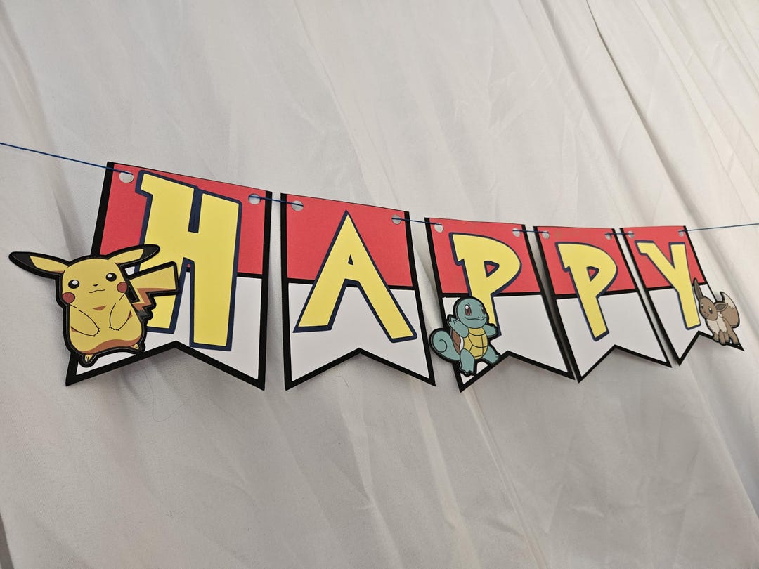 Pokémon Banner - Etsy