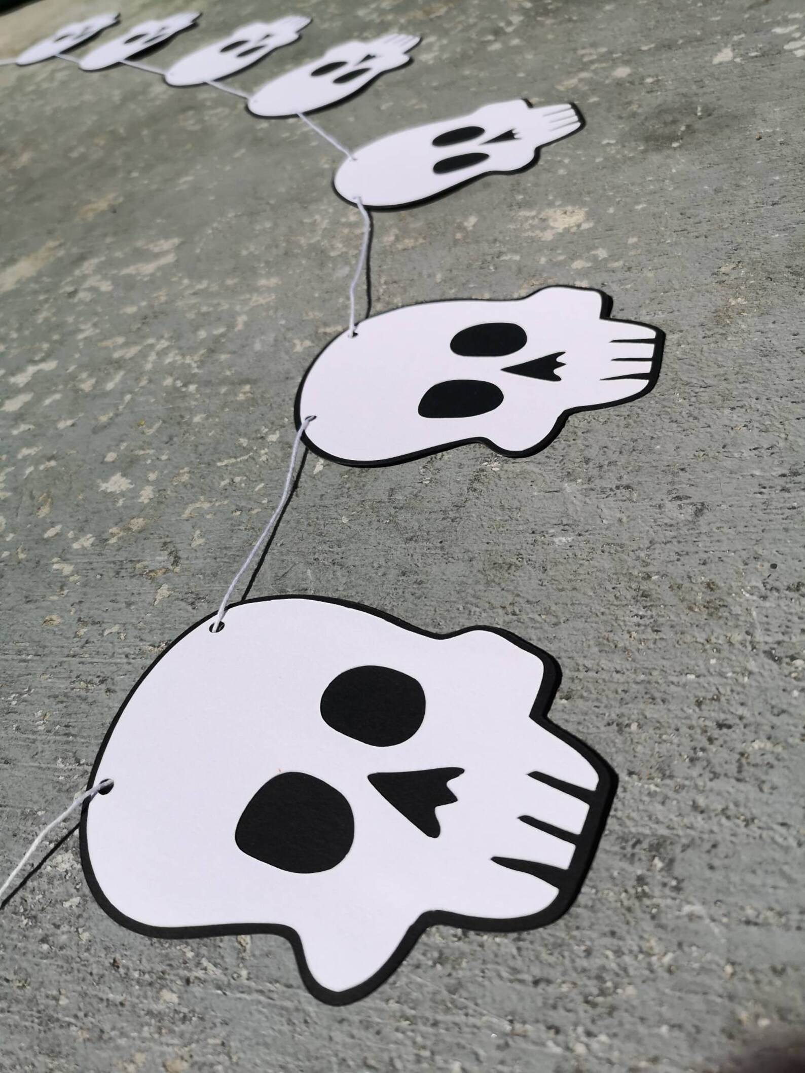 Halloween Skulls Banner - Etsy