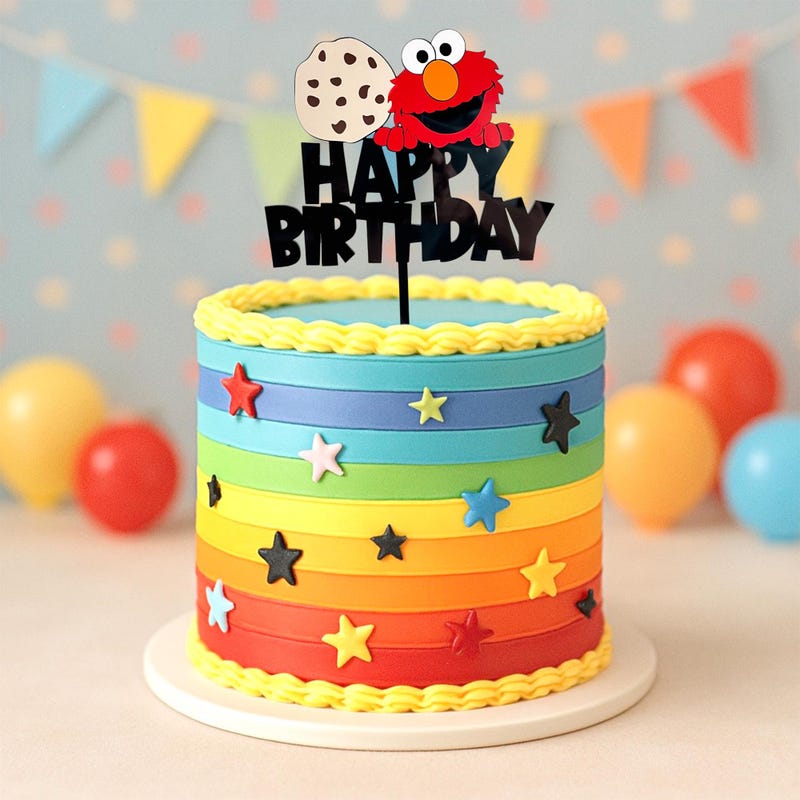 Elmo Cake Topper - Etsy
