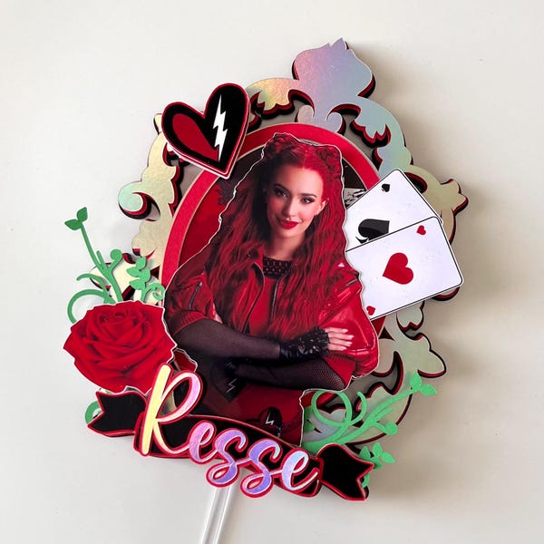 Descendants Rise of Red Birthday Cake - Etsy