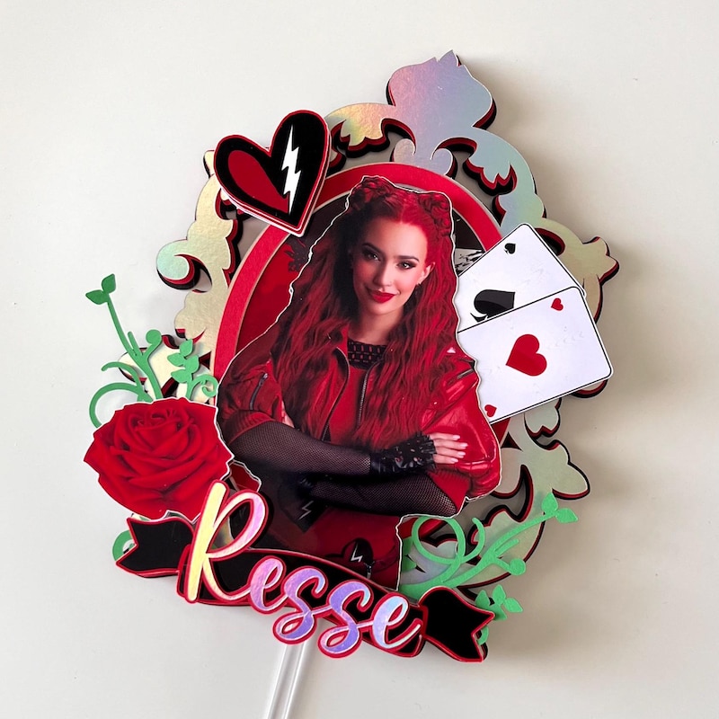 Descendants Rise of Red Cake Toppers - Etsy