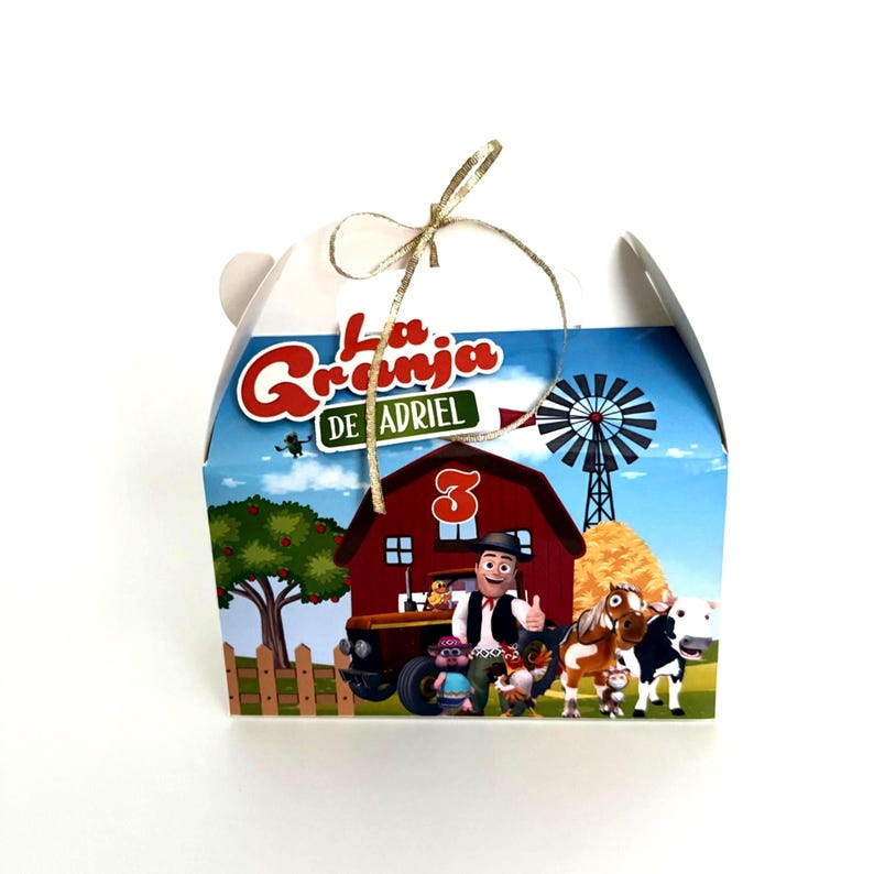Personalized Zenón Farm Favor Box: Barnyard Party Treat Box - Etsy