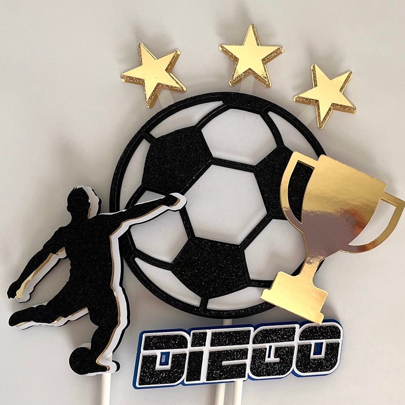 Soccer Cake Topper - Etsy