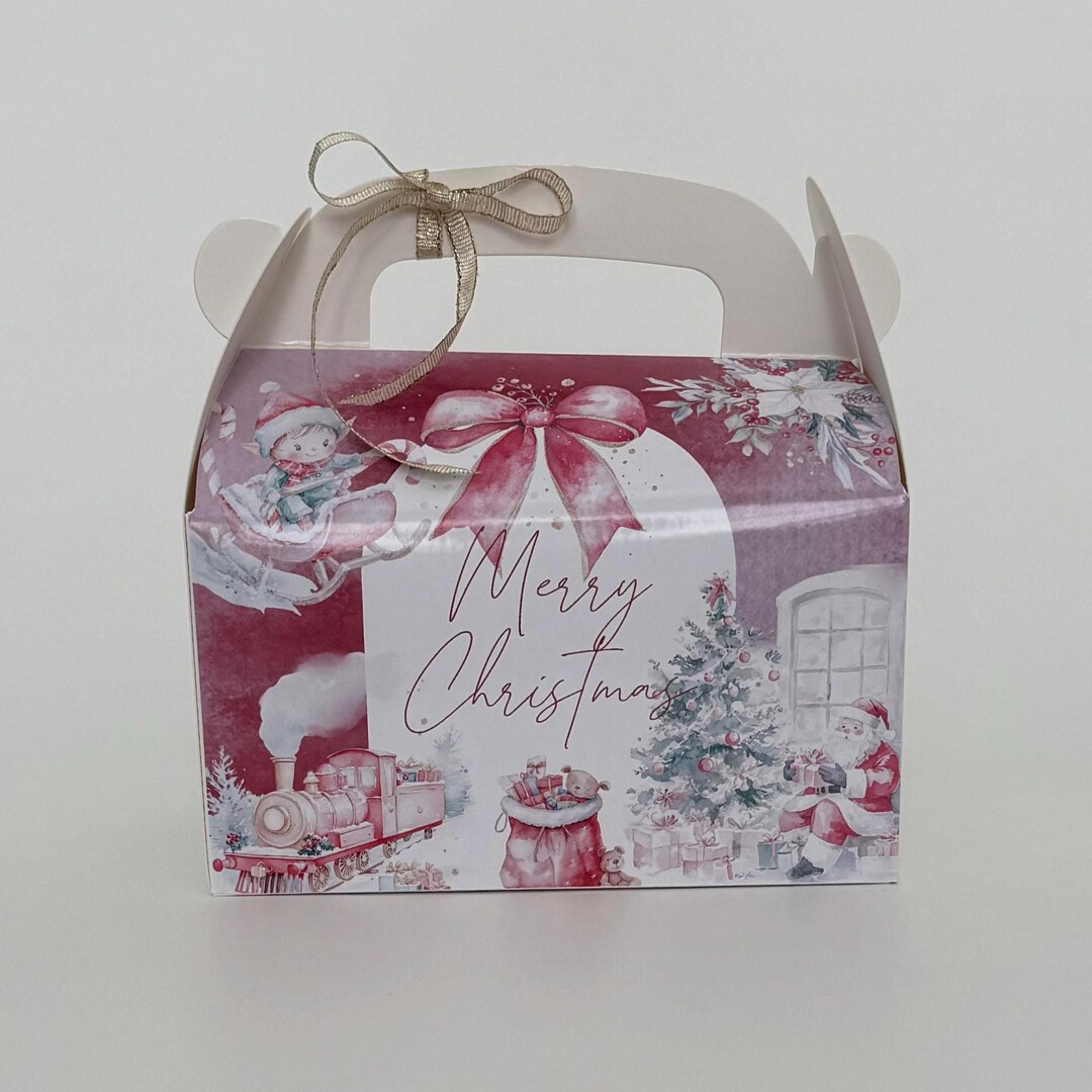 Personalized Christmas Gable Box: Holiday Treat & Gift Packaging - Etsy
