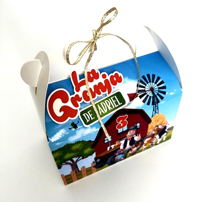 Personalized Zenón Farm Favor Box: Barnyard Party Treat Box - Etsy