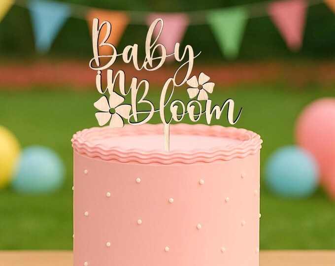 Baby in Bloom Shower Cake Pops. Can Be Blue, Pink, Purple, Yellow or ...