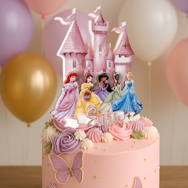 Princess Cake Toppers - Etsy