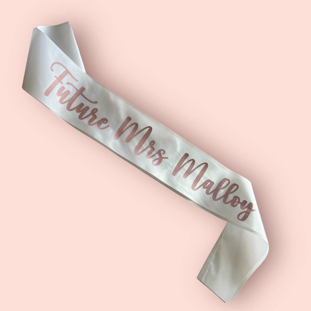 Personalised Hen Party Sash for the Bride to Be’s Hen Do Bridal Shower ...