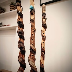Handmade Wooden Branch Flute: Native American Style, Key of G - Etsy