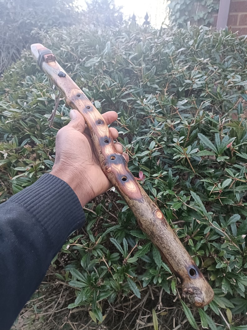 Native Wooden Flute Handmade to Order Native American Style Branch ...