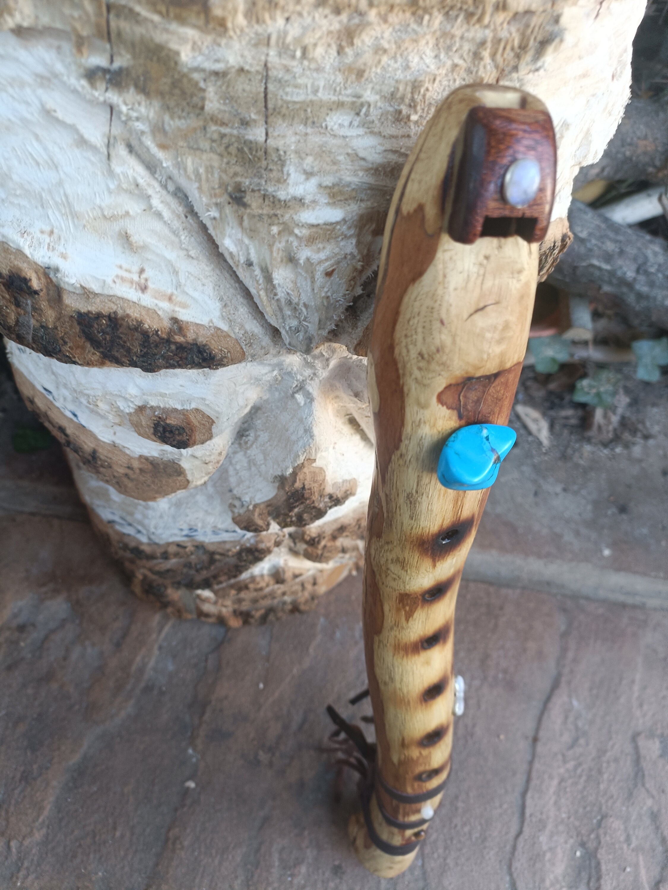 Native Wooden Flute Handmade to Order Native American Style Branch ...