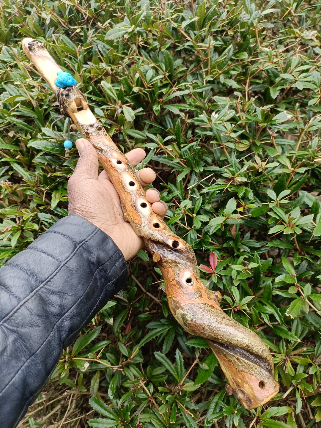 Handmade Native American Style Flute Twisted Honeysuckle Native Style ...