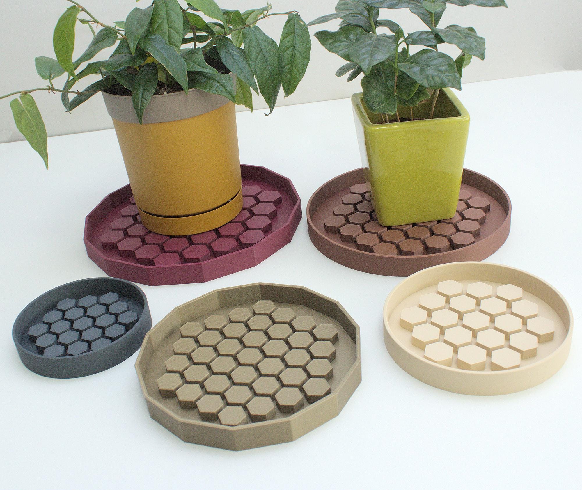 Honeycomb Plant Tray, Plant Saucer, Humidifier Tray, Pot Drainage ...