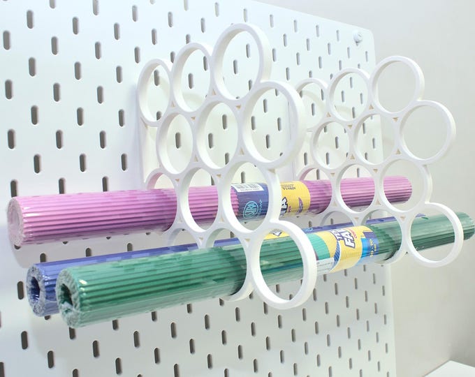 Gift Wrap Hooks, Vinyl Roll Storage, Paper Rolls, SKADIS or 1/4 ...