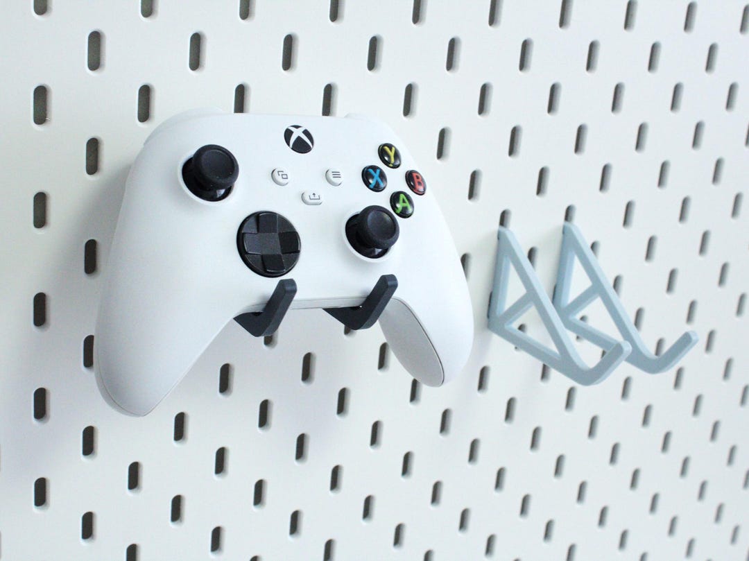 Gaming Controller Holder for IKEA Skadis Pegboard, Controller Hooks ...
