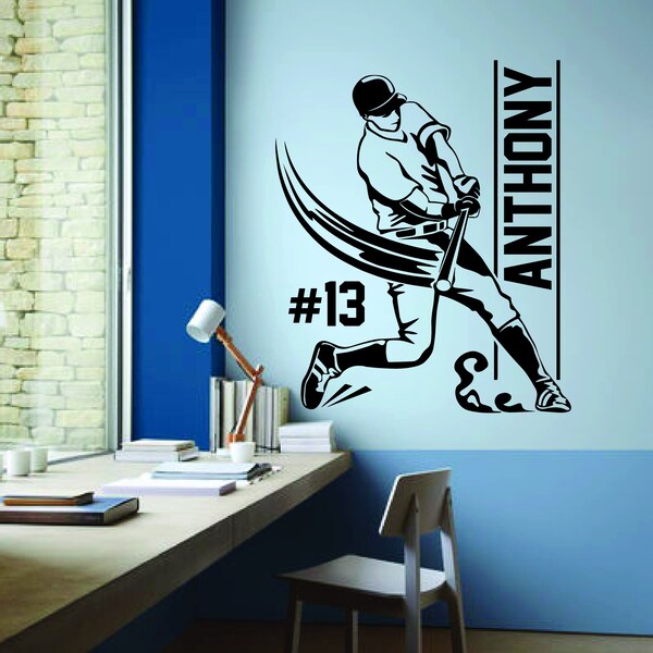 Baseball Wall Decal - Etsy