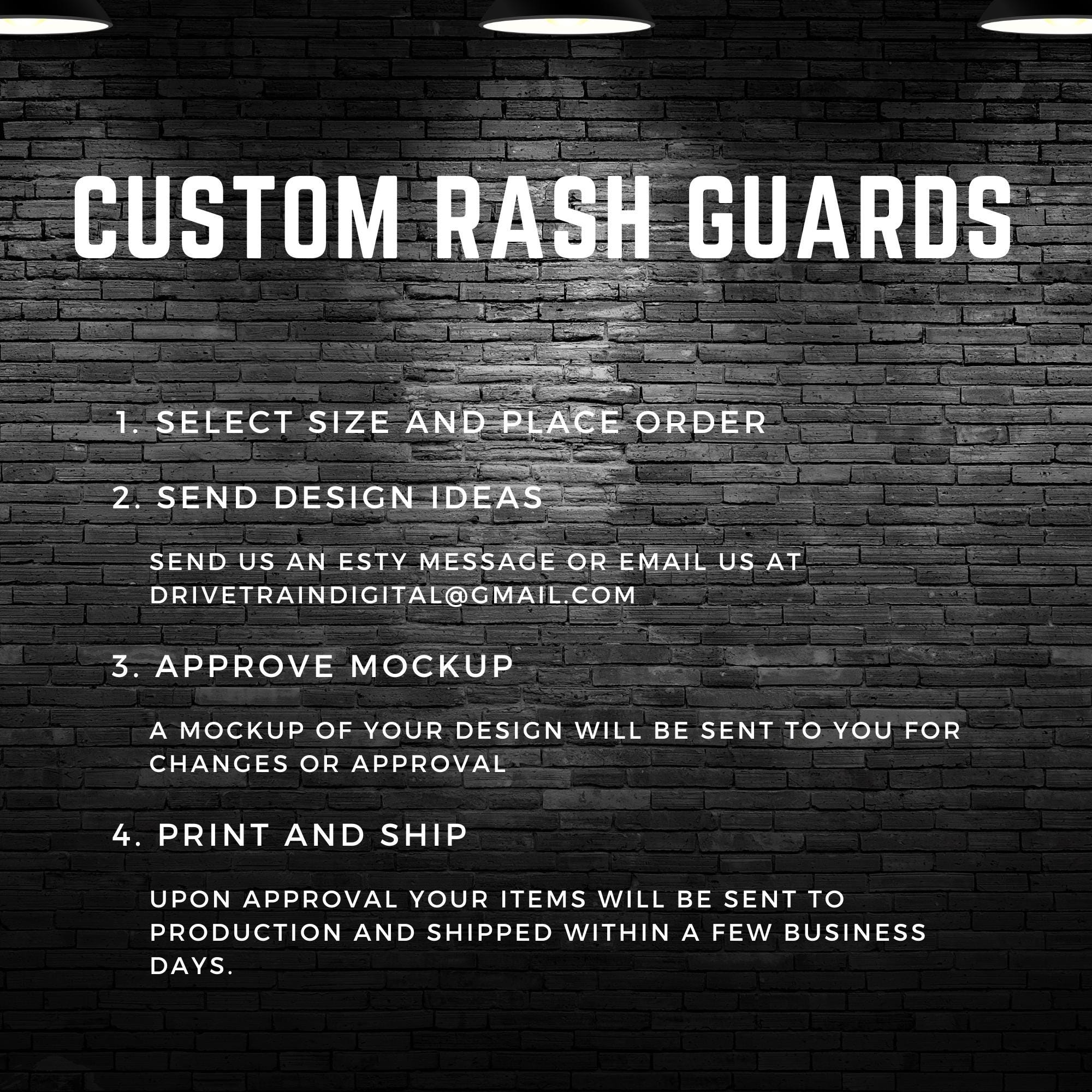Custom Rash Guard Adult and Kids - Bjj/mma/surfing - Brazilian Jiu ...