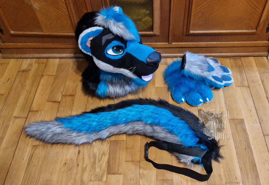 First Cute Otter Premade Fursuit Head and Tail, Paw, Furry Partial ...