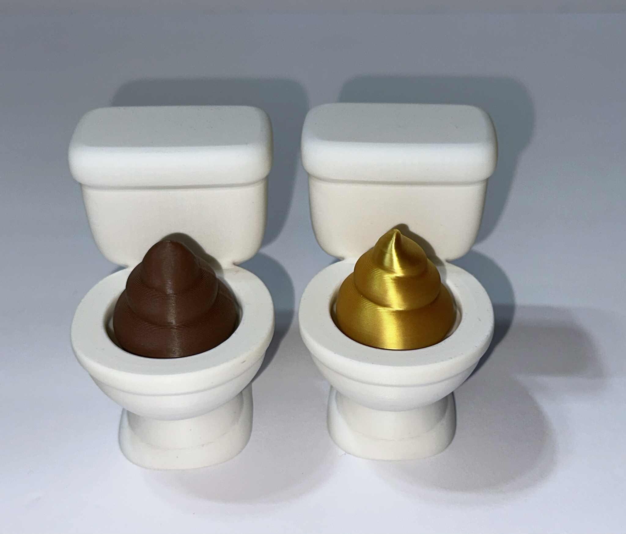 Toilet Poop Clicker Fidget Toy: 3D Printed Gag Gift - Etsy