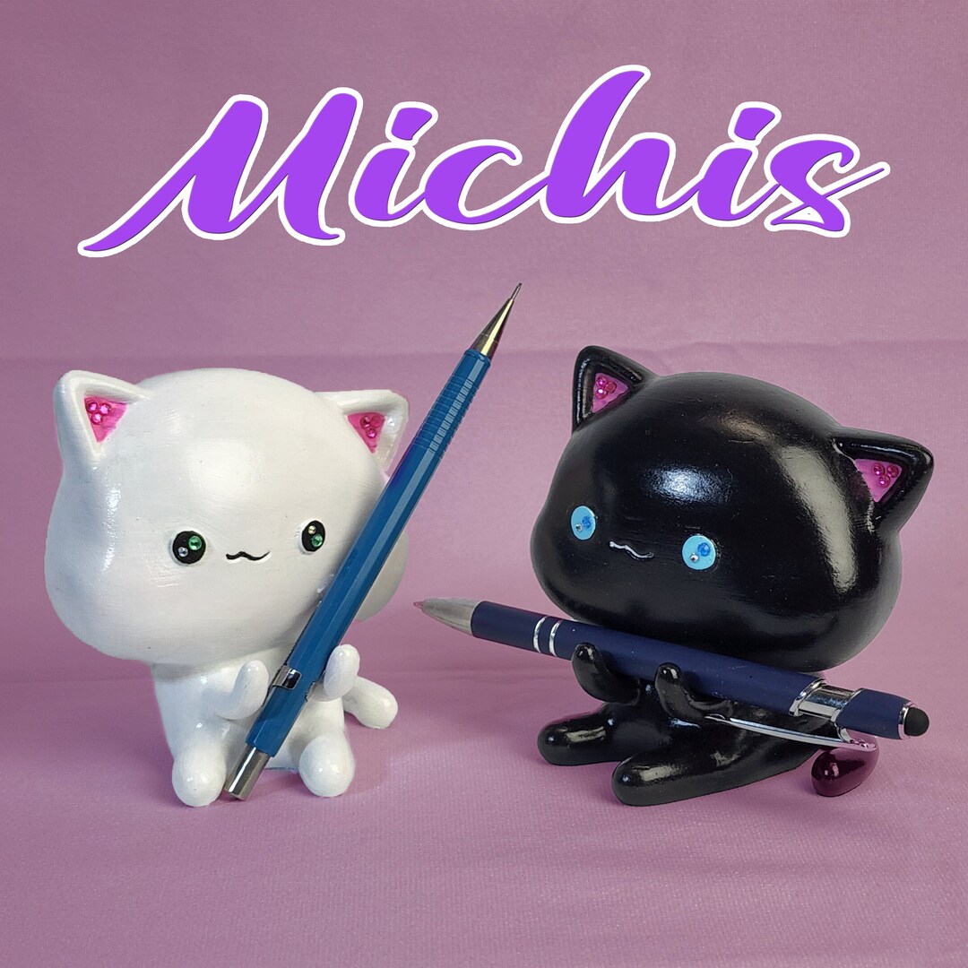 Michis Apple Pencil Holder Cat Pencil Pen Stylus Holder - Etsy