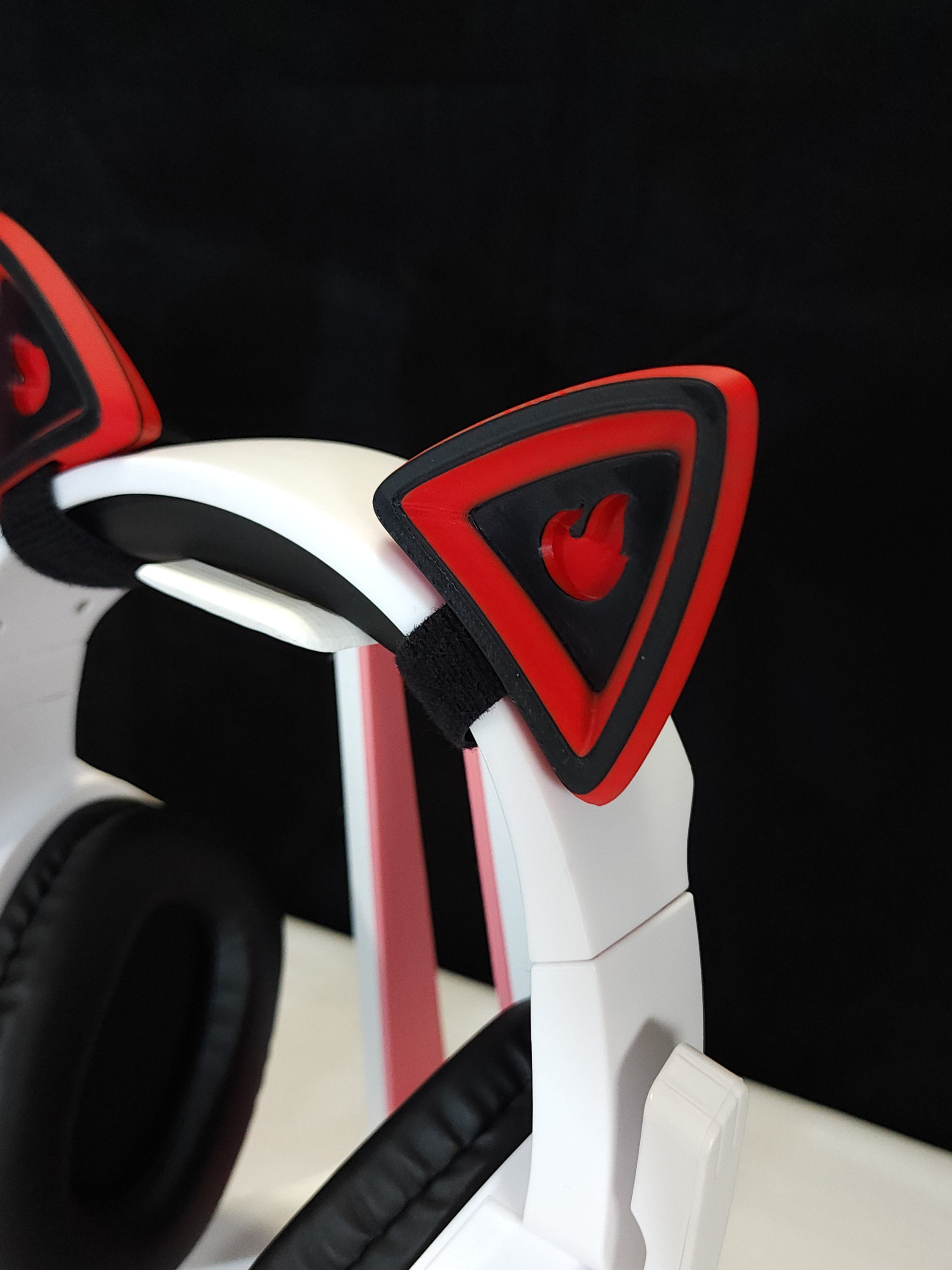 Cat Ears With Flame for Headphones, Headsets, and Hair Bands in ...
