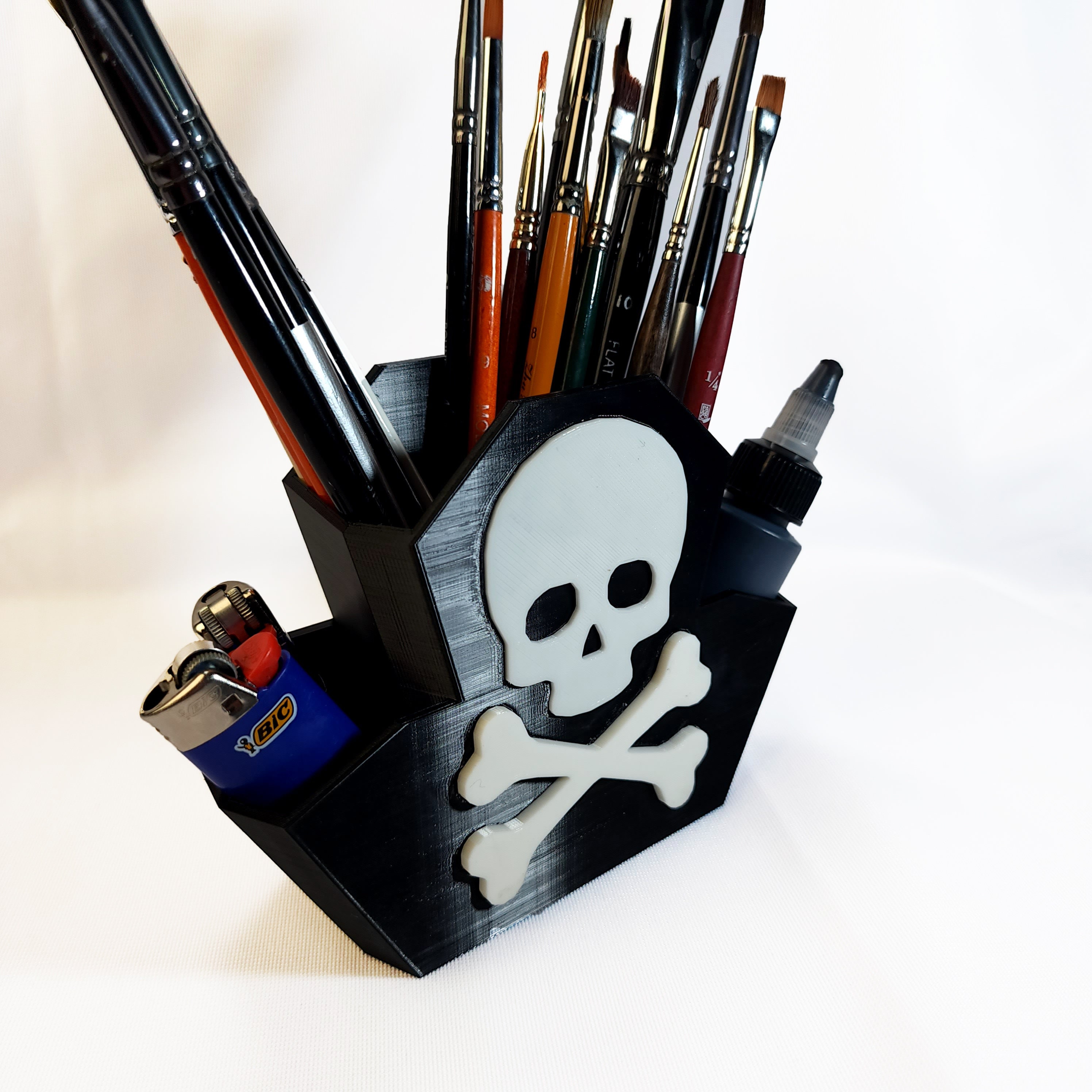 Coffin Brush Holder Skull Brush Holder makeup Brush Holder - Etsy