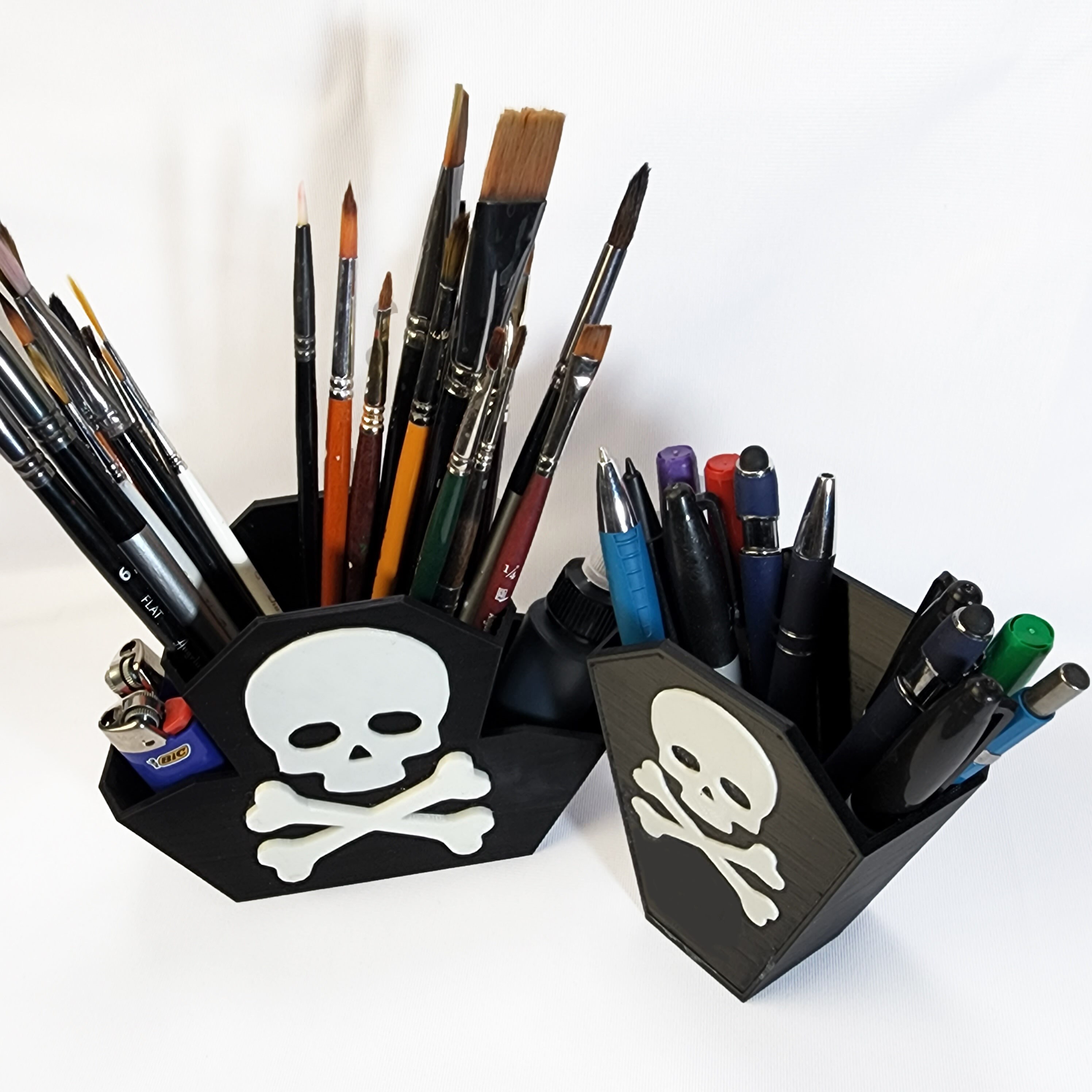 Coffin Brush Holder Skull Brush Holder makeup Brush Holder - Etsy