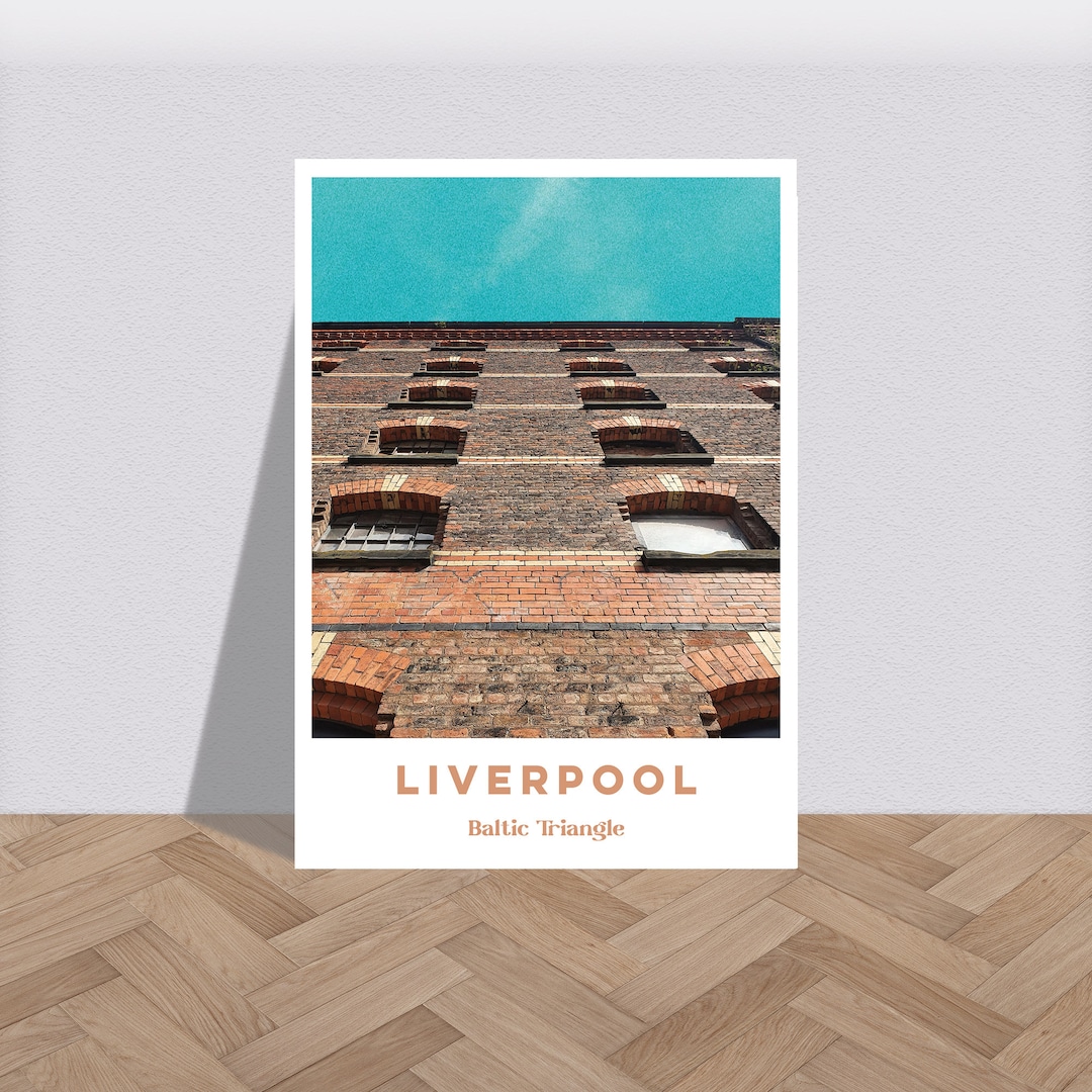 Baltic Triangle Warehouse Liverpool Blue Sky Print - Graphic Urban ...