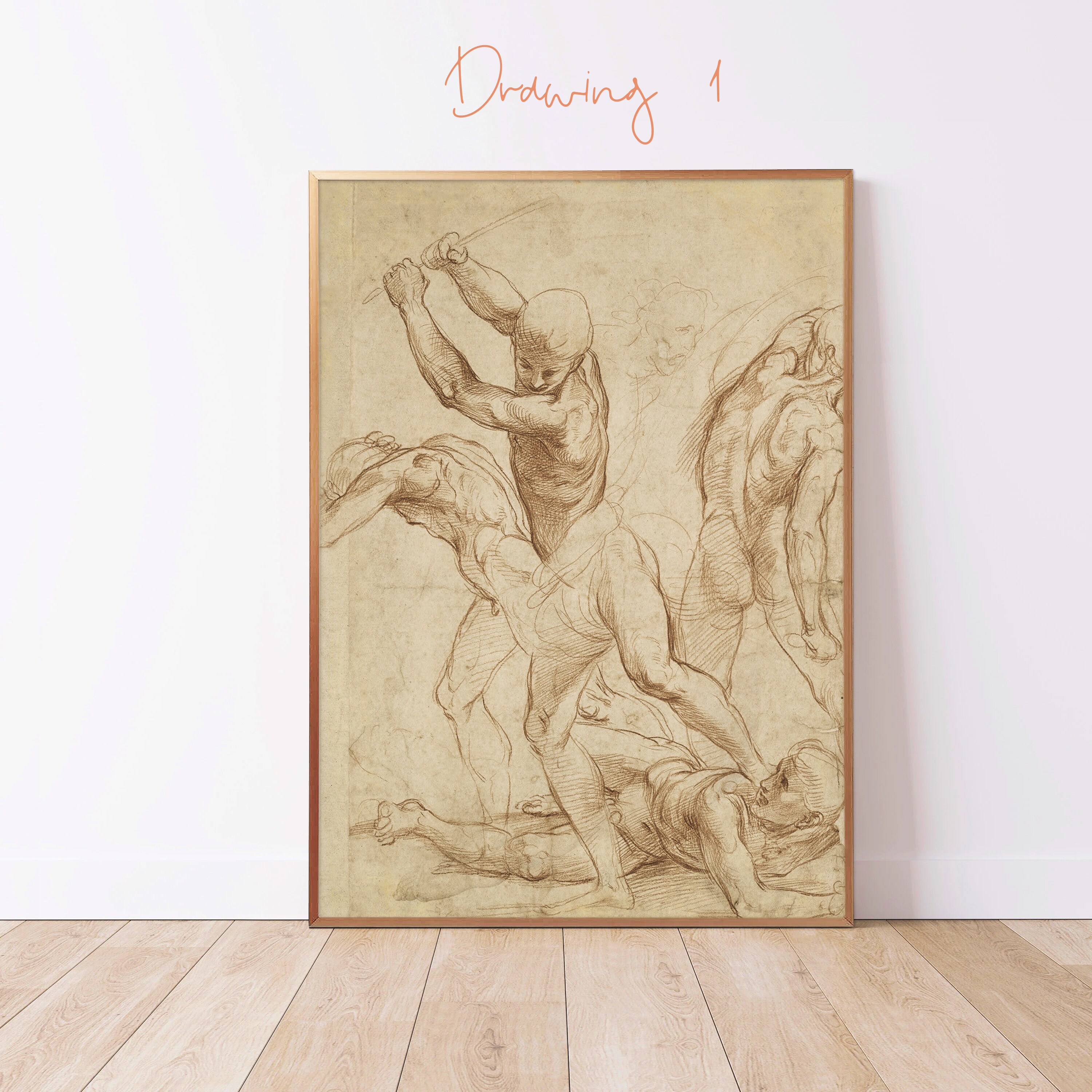 3 Piece Wall Art Roman Drawings Instant Download Charcoal - Etsy