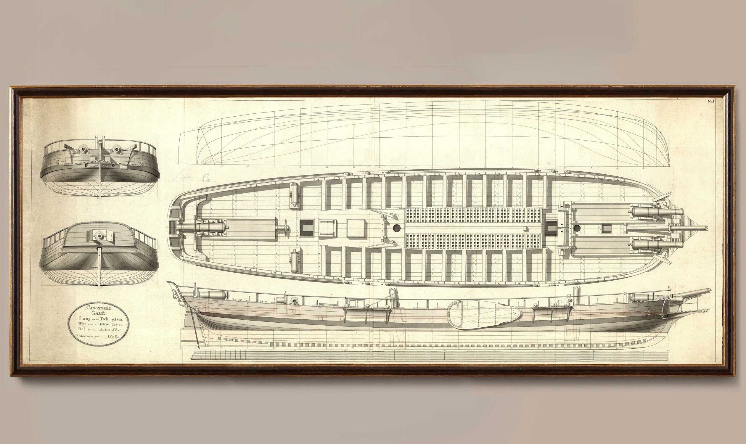 Antique Ship Blueprints