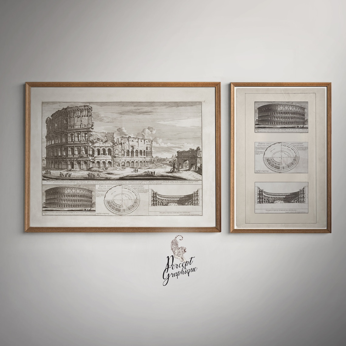 Set of Colosseum Ink Etchings Instant Digital Download Roman Greek ...