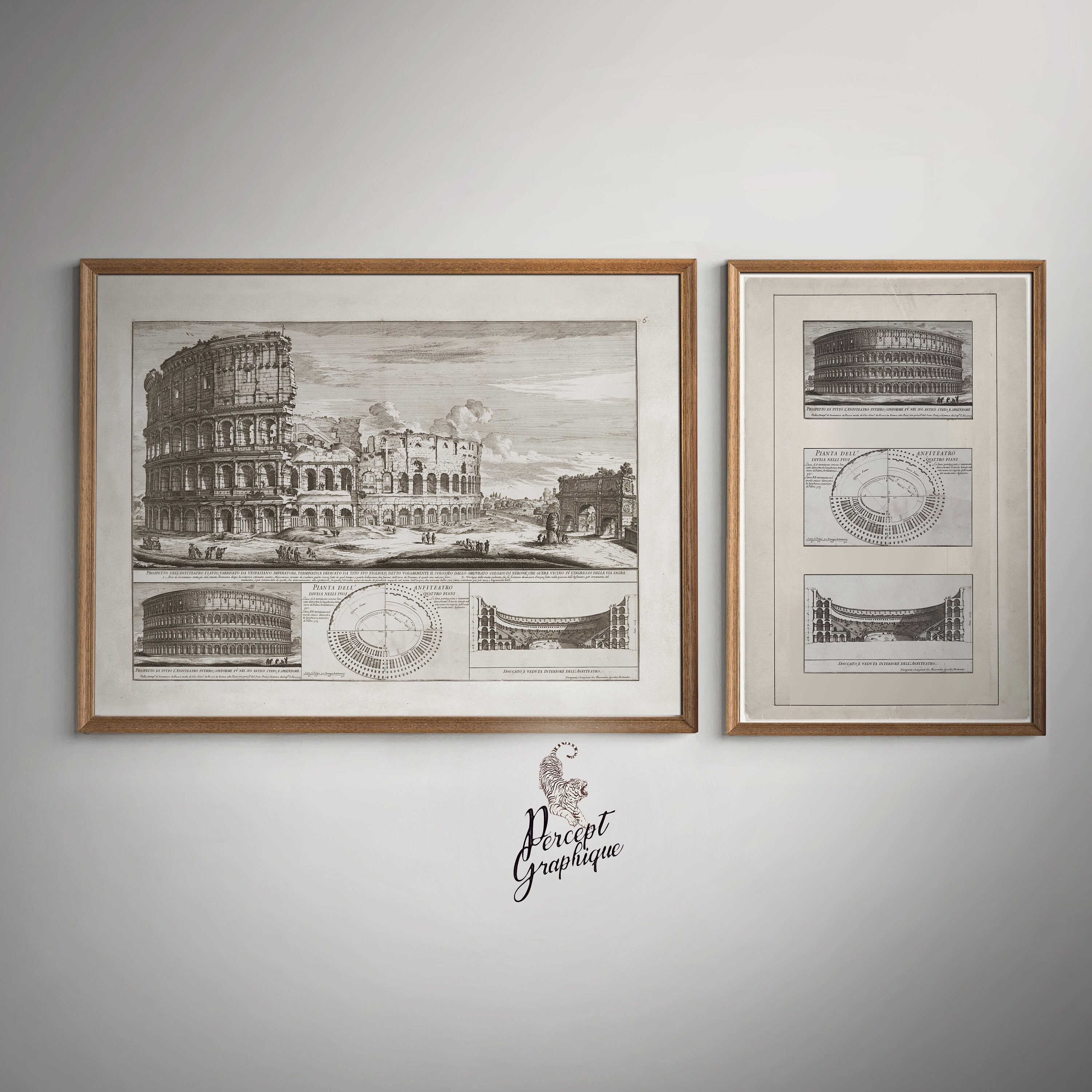 Set of Colosseum Ink Etchings Instant Digital Download Roman Greek ...