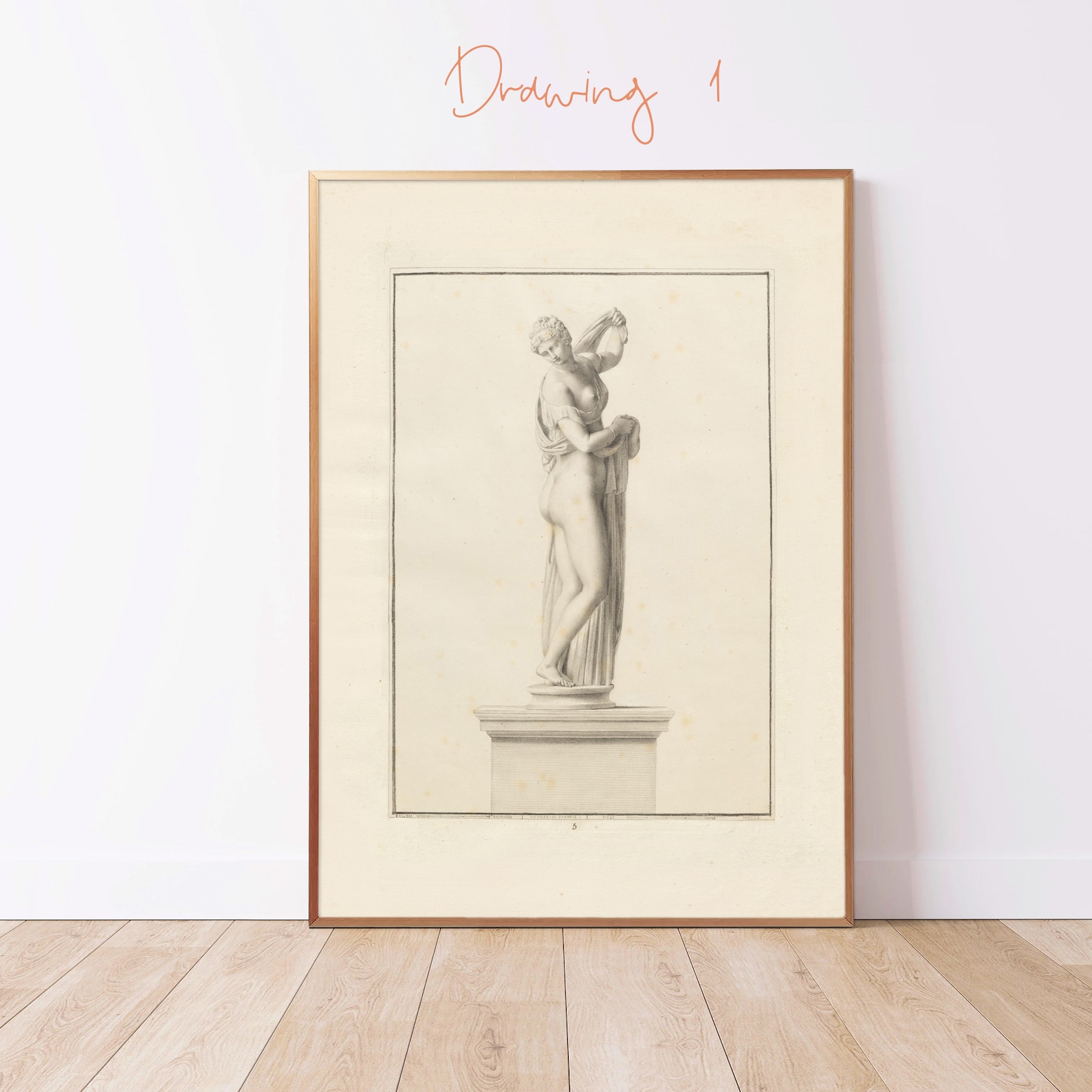 Set of 3 Classical Drawings Instant Download | Feminine Classical Greek ...