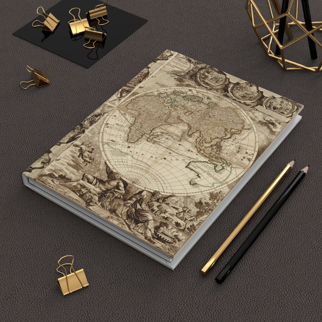 Antique Hard Cover Journal Notebook | Hard Backed Writing Notebook ...