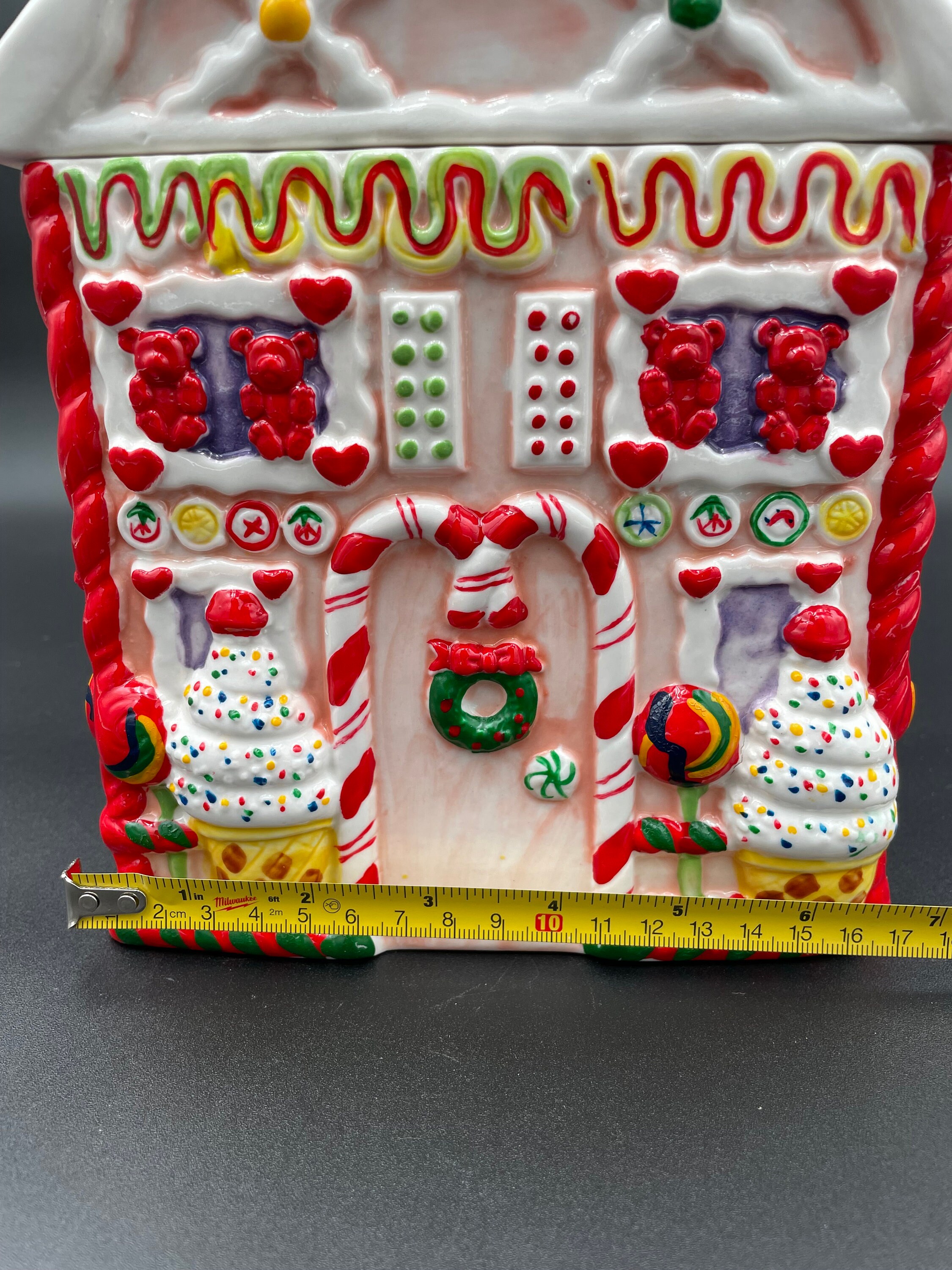 Vintage MSRF INC Holiday Gingerbread House Cookie Jar 10 - Etsy