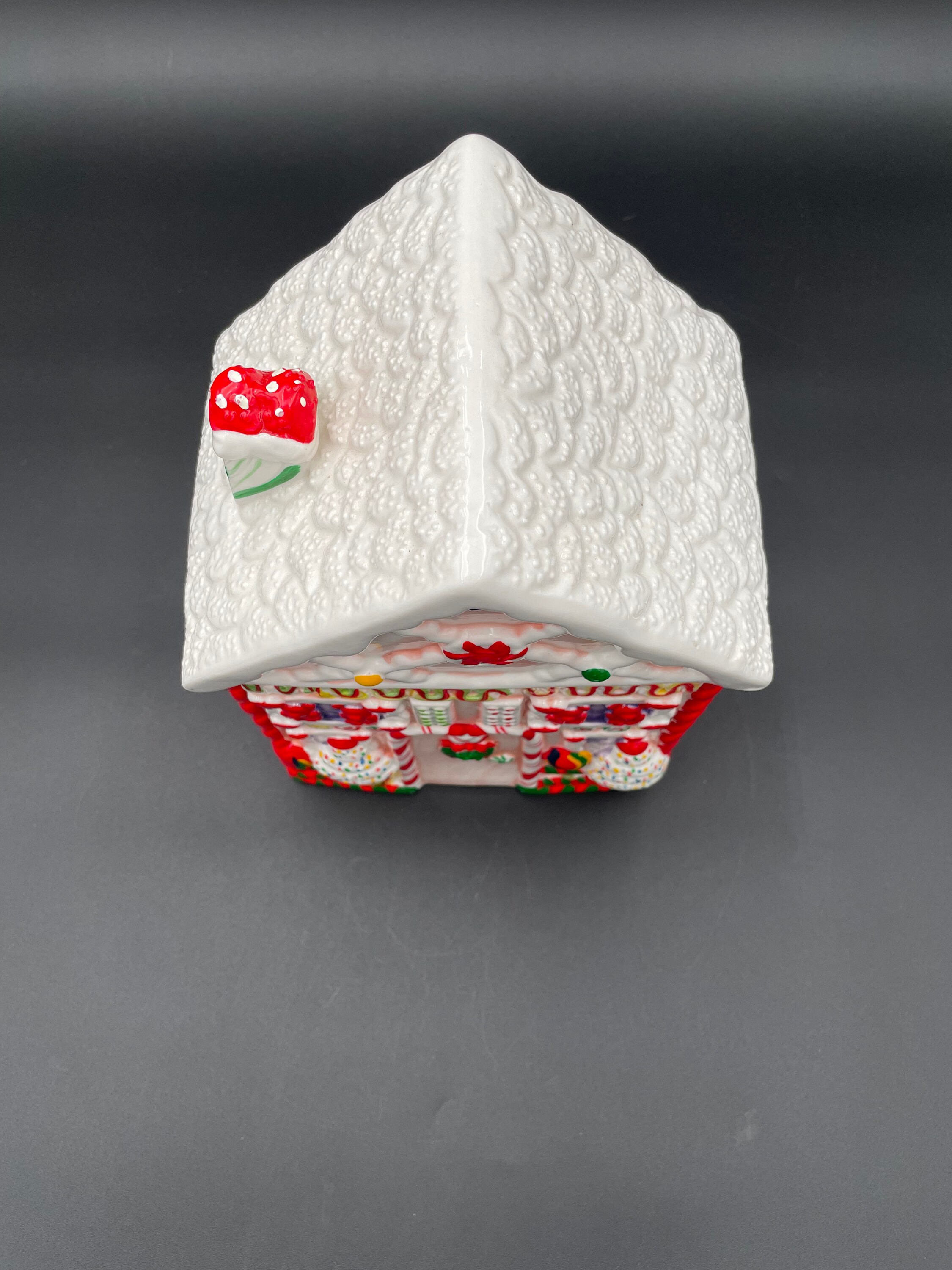 Vintage MSRF INC Holiday Gingerbread House Cookie Jar 10 - Etsy