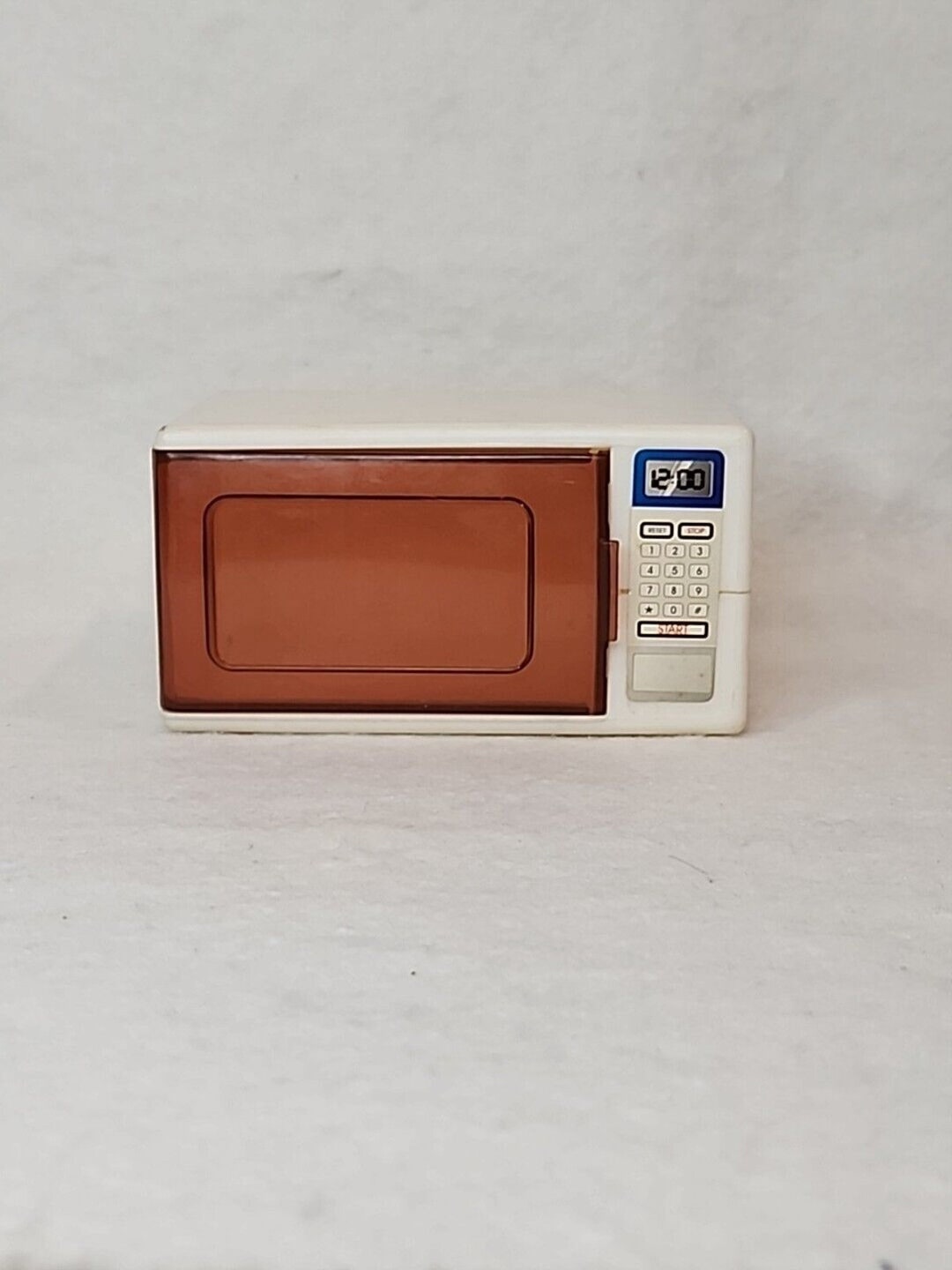 Vintage 1995 Mattel Barbie Microwave White Brown Doll House Furniture ...